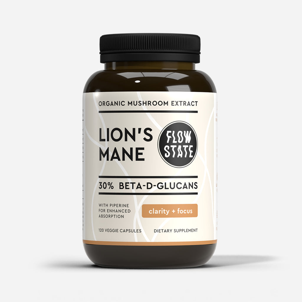 Lion’s Mane Capsules NZ | Pure Fruiting Body Extract | Flow State